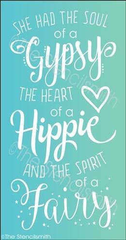 3461 - She had the soul of a Gypsy stencil