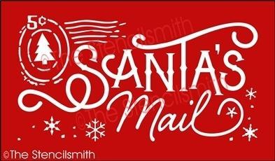 3538 - Santa's Mail stencil