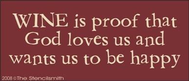 421 - WINE is proof stencil