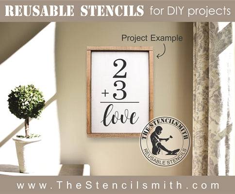 4245 - Family Number Flashcard stencil