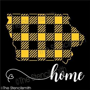 5127 - Iowa (plaid) stencil