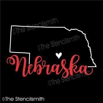 5143 - Nebraska (state outline) stencil