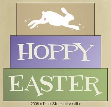 562 - Hoppy Easter - block set stencils