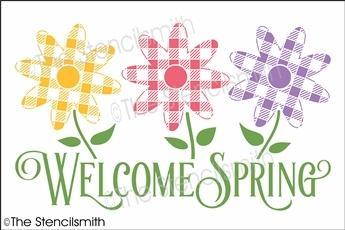 5720 - welcome spring stencil