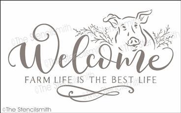 5869 - Welcome farm life stencil
