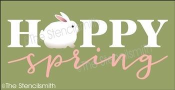 6006 - hoppy spring stencil