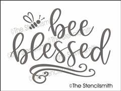6721 - bee blessed stencil