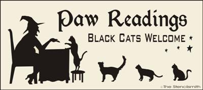 677 - Paw Readings - CATS stencil