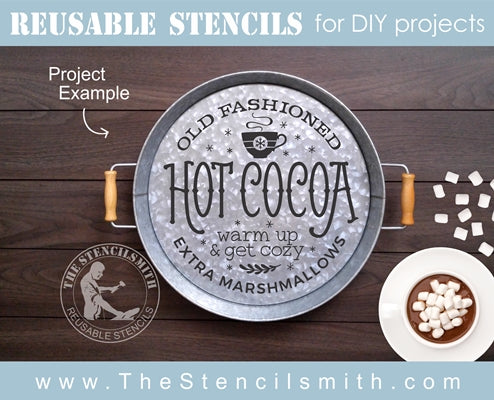 7127 - Old-Fashioned Hot Cocoa stencils