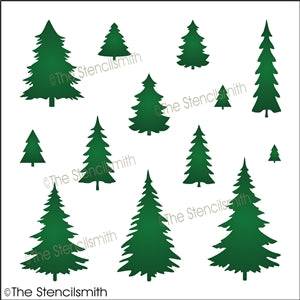 Pine Tree Stencils