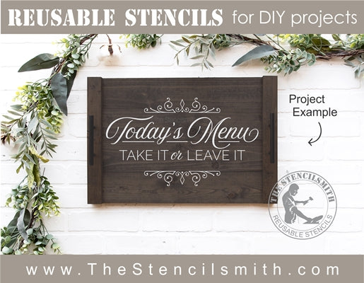 7251 - Today's Menu take it or stencil