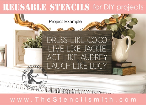 7280 - Dress like COCO stencil