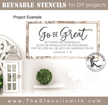 7411 - Go Be Great stencil