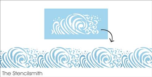 7614 - repeating beach wave