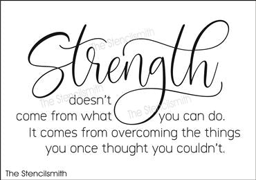 7643 - Strength doesn't come from stencil