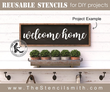 7685 - welcome home stencil