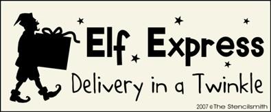 Elf Express stencil