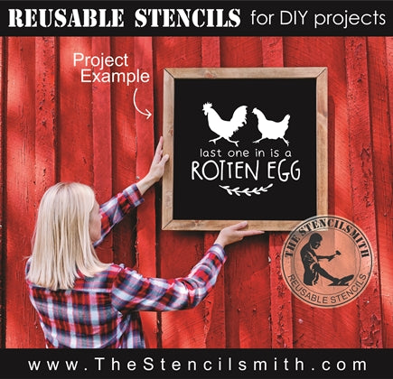 8007 - last one in is a rotten egg stencil