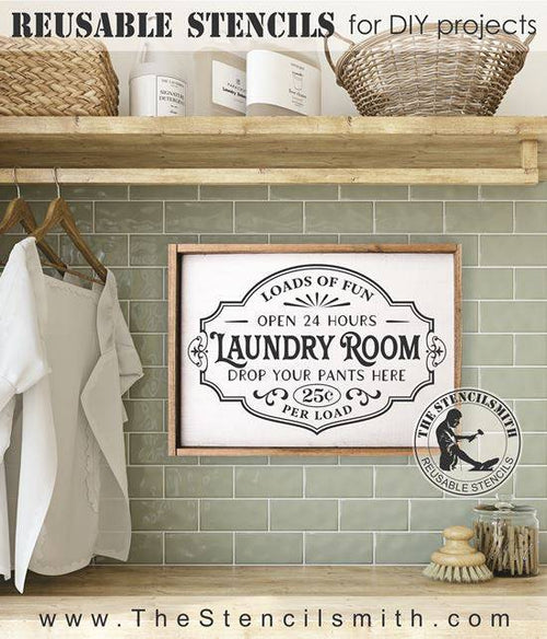 8093 - Laundry Room stencil