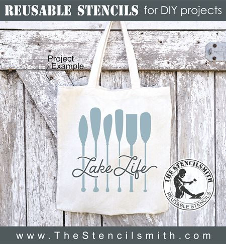 8277 - lake life stencil