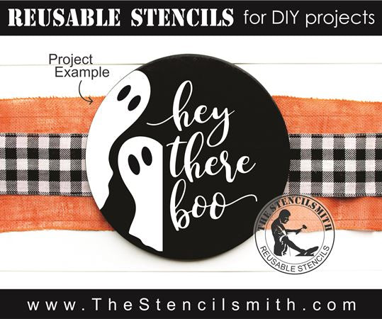 8357 - hey there boo stencil