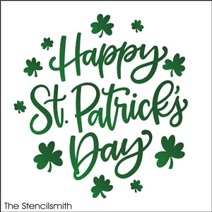 8663 - Happy St. Patrick's Day stencil