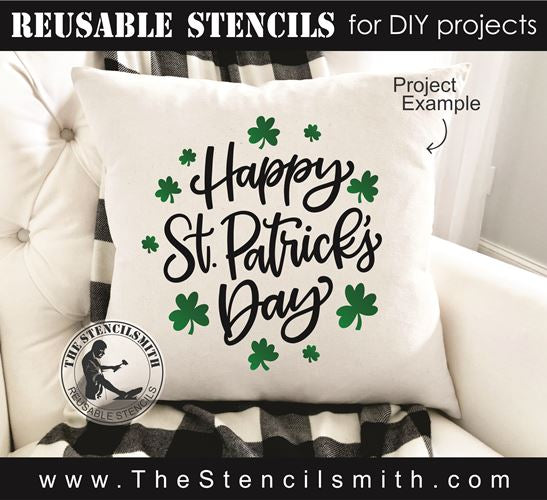8663 - Happy St. Patrick's Day stencil