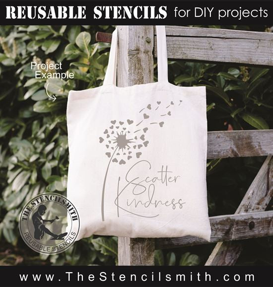 8707 - scatter kindness stencil