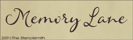 925 - Memory Lane stencil