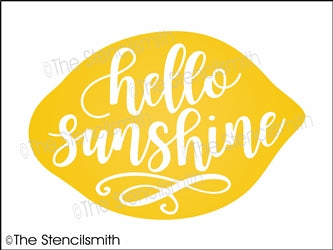 6751 - hello sunshine (lemon) stencil