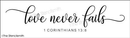 6761 - love never fails stencil